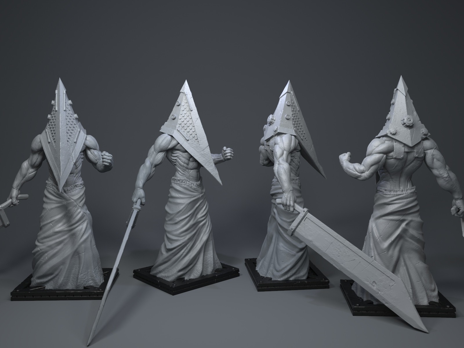 👹 Pyramid Head・ STL File for ・Cults