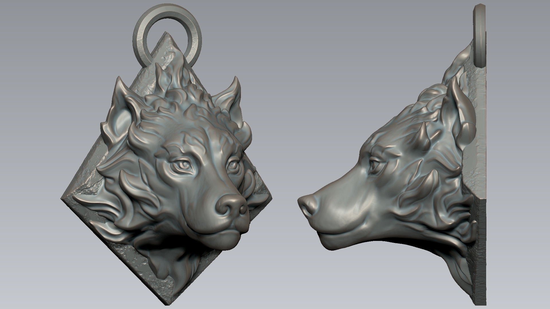 STL file Wolf Head 🐺 (OBJ)・3D printable model to download・Cults