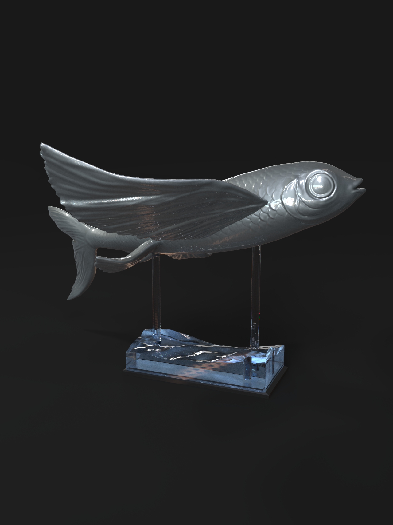 STL file Flying fish 🐠 (OBJ)・Model to download and 3D print・Cults