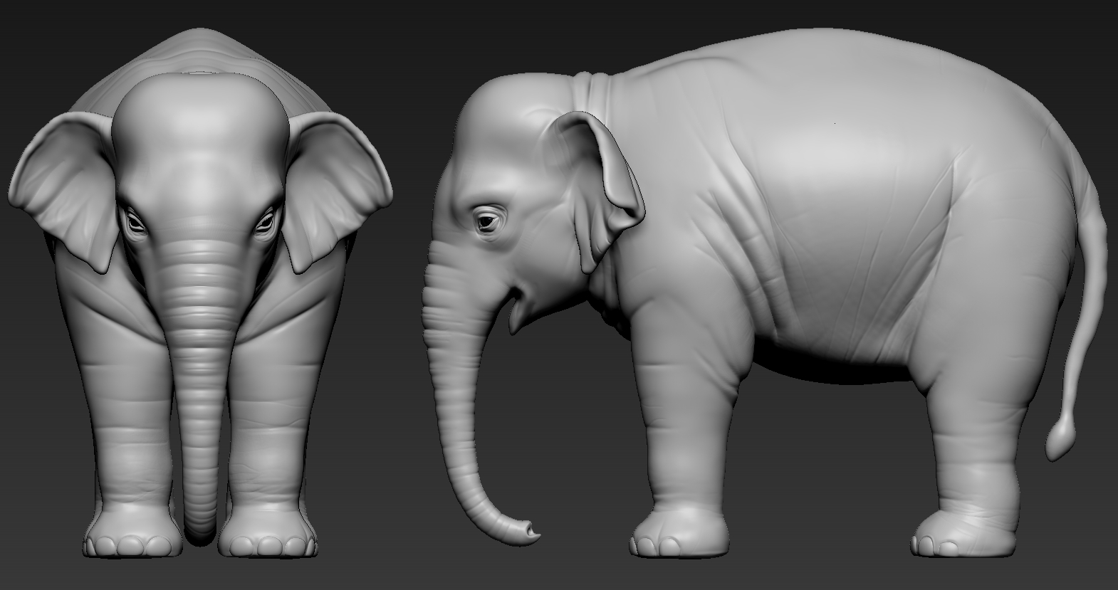 STL file Elephant asian 🐘 (OBJ)・3D printing model to download・Cults