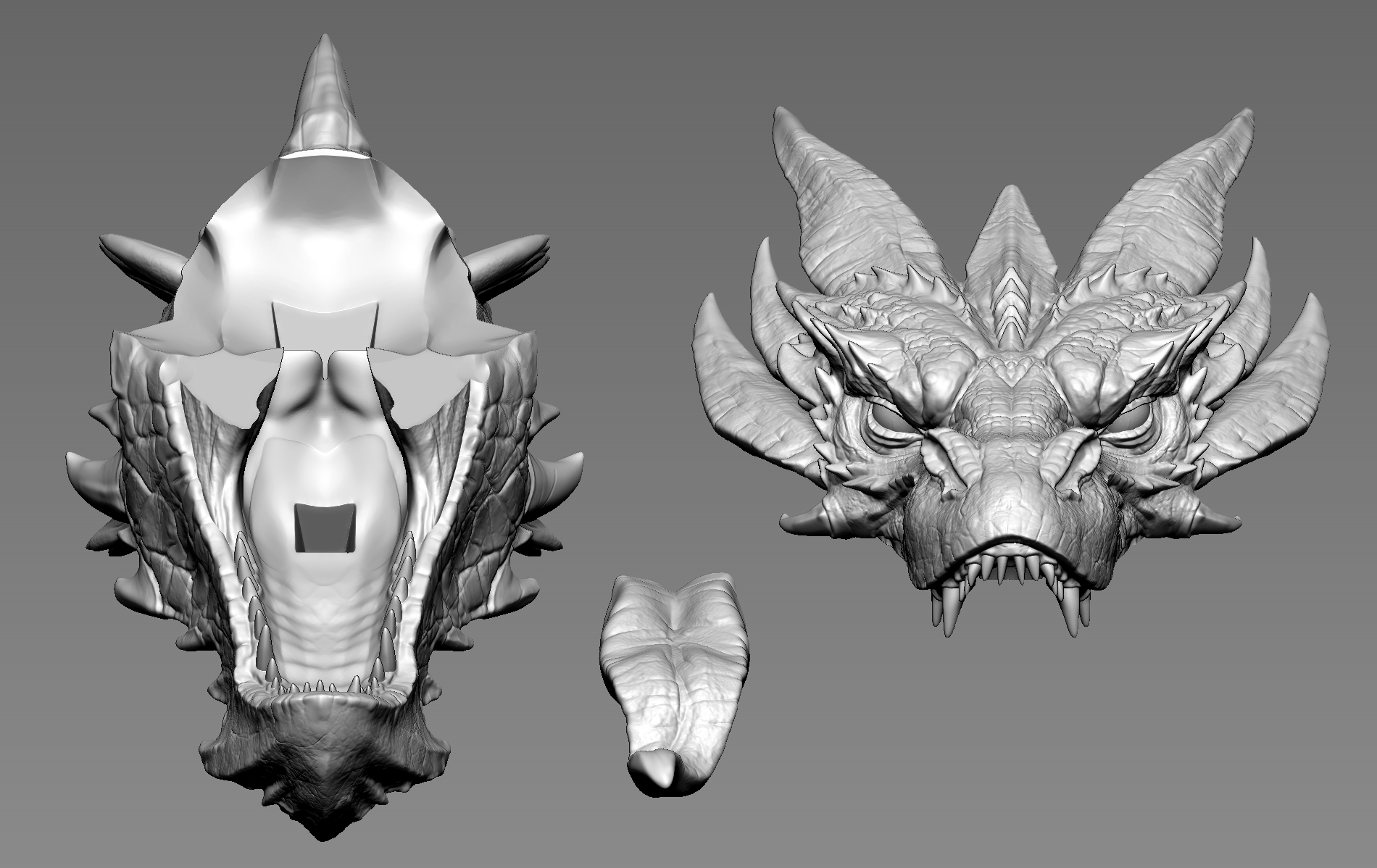STL file Smaug Head 🐉 (OBJ)・3D printer model to download・Cults