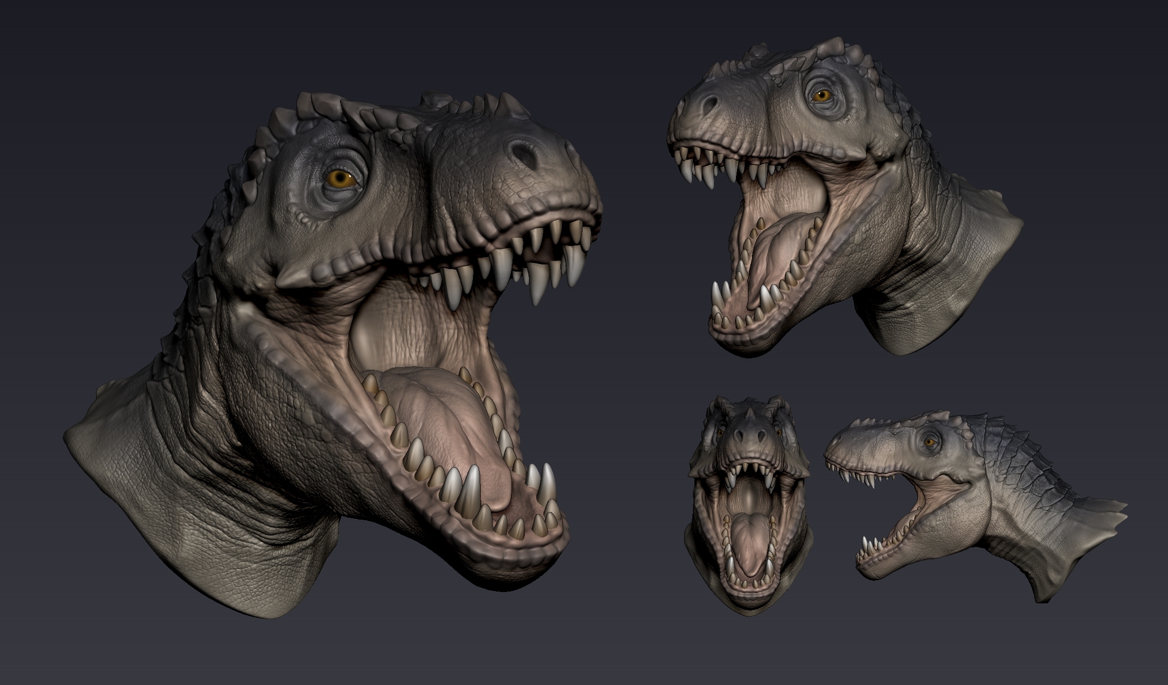 🎨 V-rex Head・ STL File for ・Cults