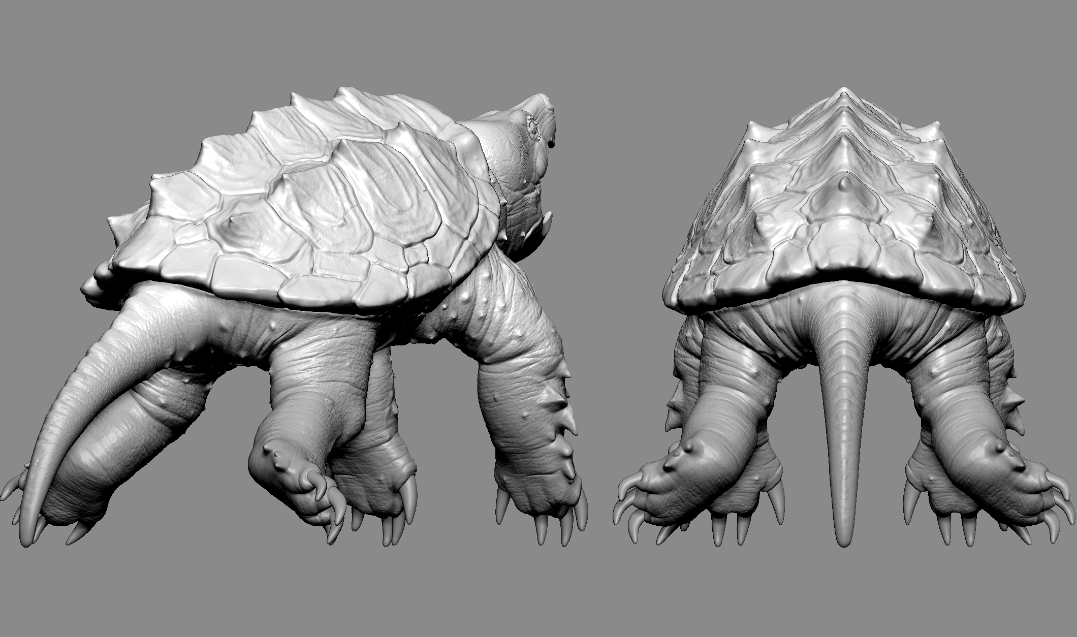 🐊 Alligator Snapping Turtle・ STL File for 3D printing and CNC machining ...