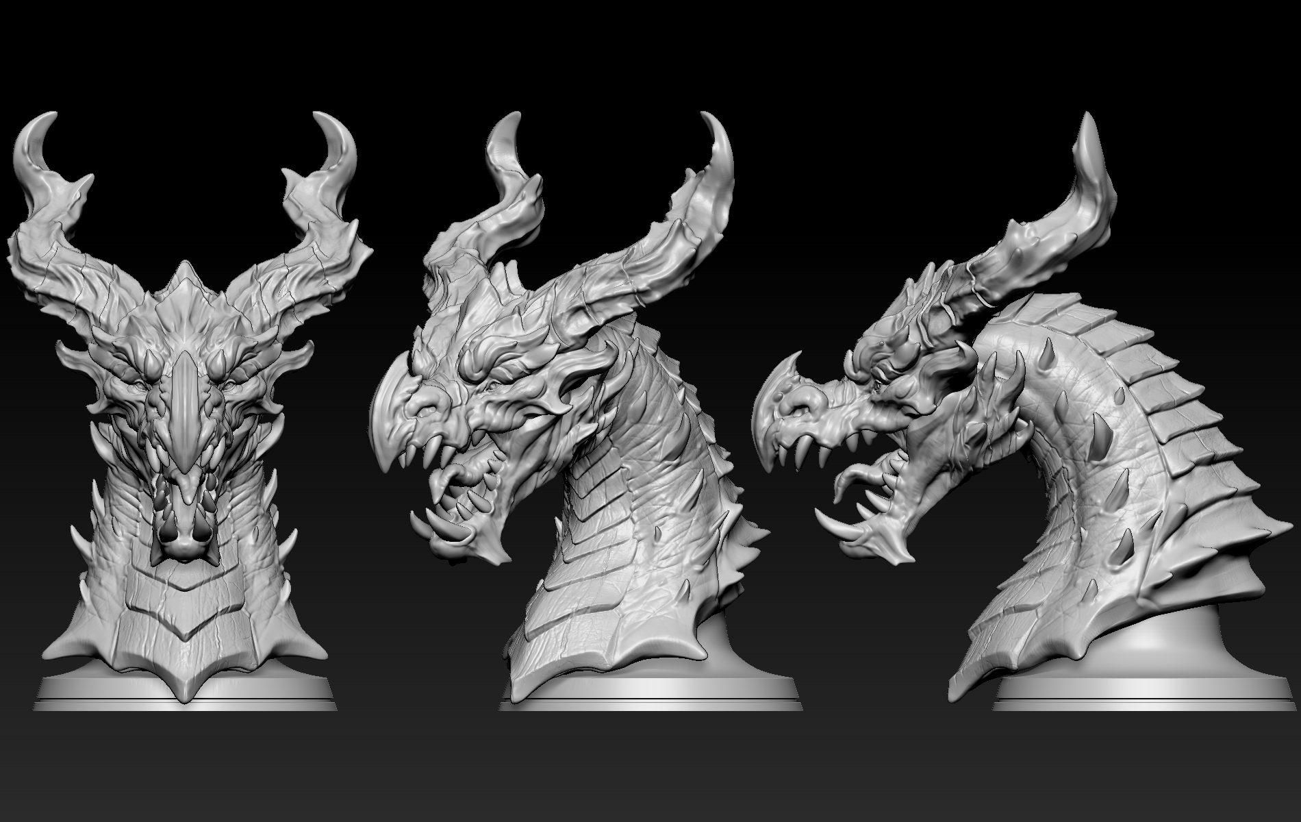 STL file Dragon Head 03 🐉 (OBJ)・3D print design to download・Cults