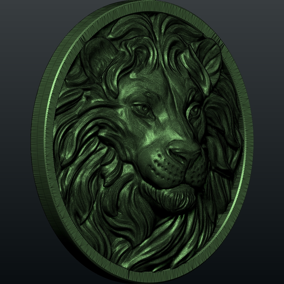 STL file Lion Coin 🦁 (OBJ)・3D print object to download・Cults