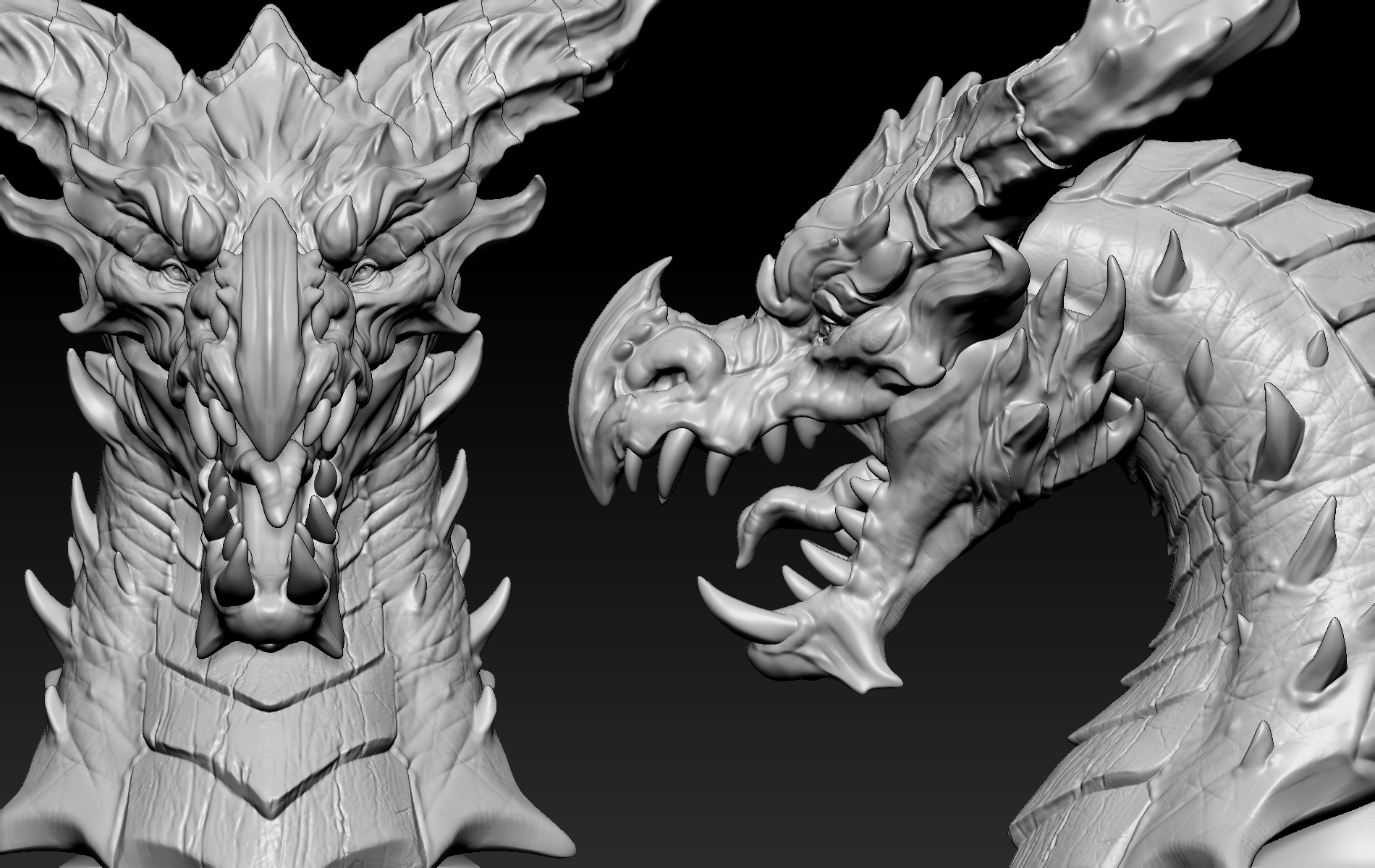 STL file Dragon Head 03 🐉 (OBJ)・3D print design to download・Cults