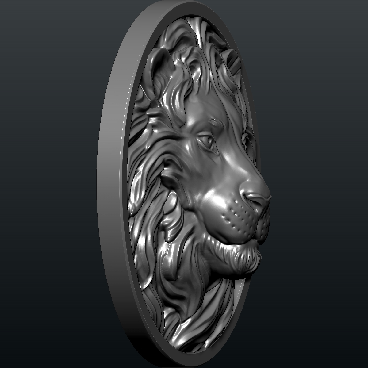 STL file Lion Coin 🦁 (OBJ)・3D print object to download・Cults
