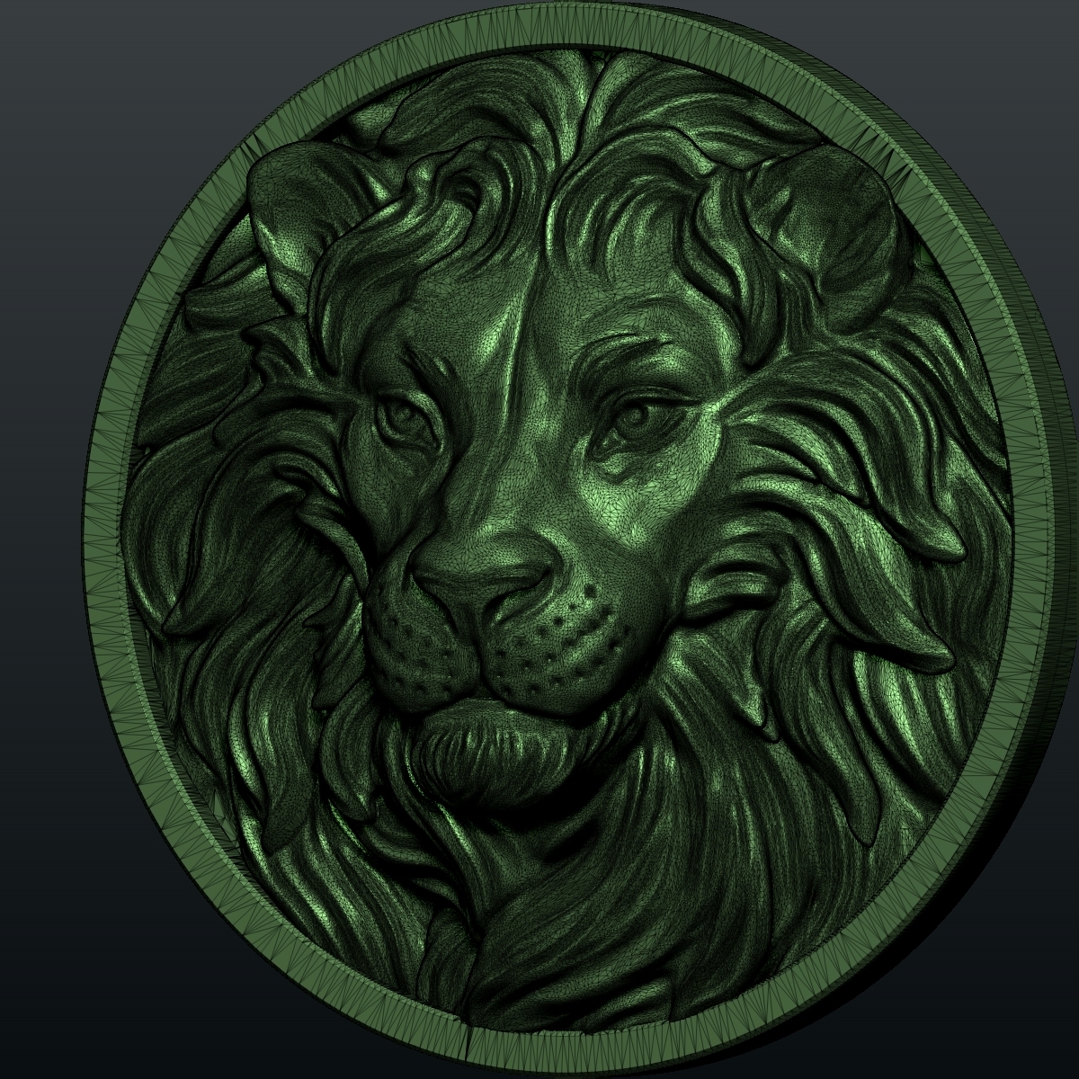 STL file Lion Coin 🦁 (OBJ)・3D print object to download・Cults