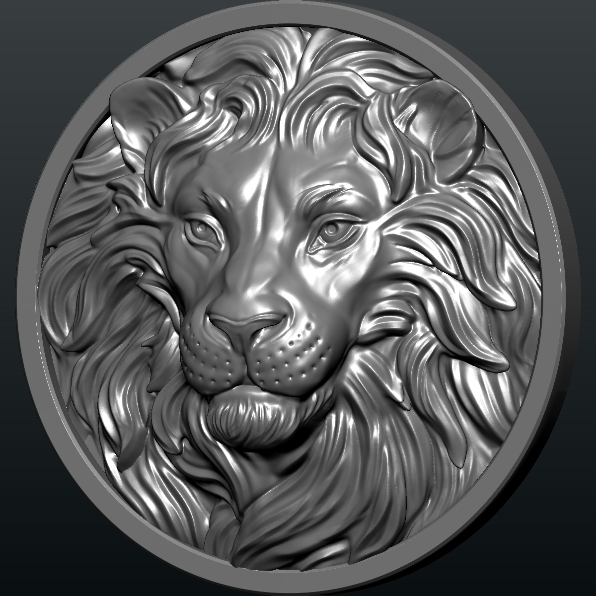STL file Lion Coin 🦁 (OBJ)・3D print object to download・Cults