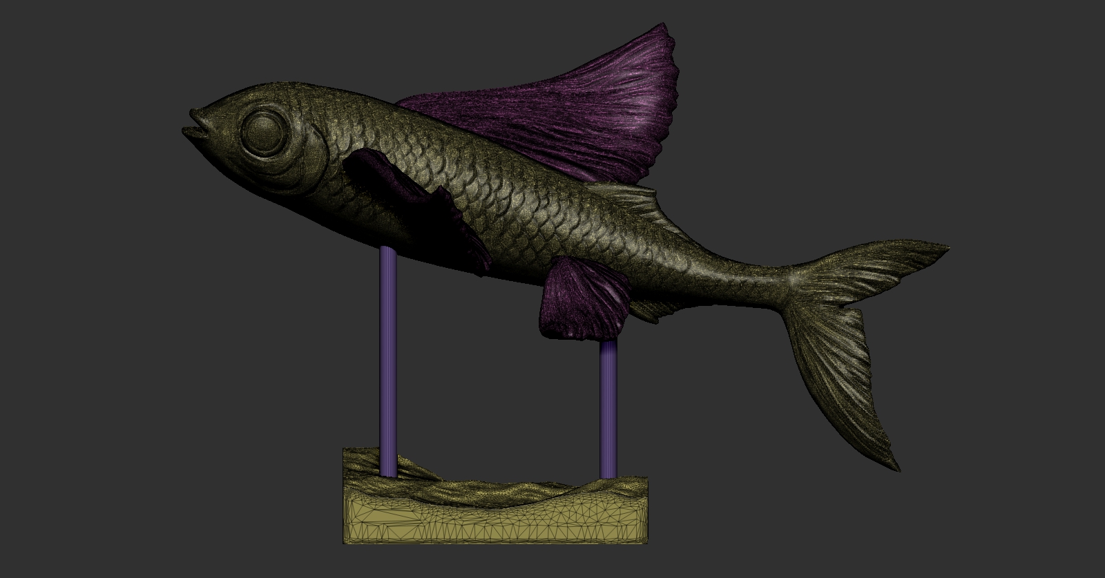 STL file Flying fish 🐠 (OBJ)・Model to download and 3D print・Cults