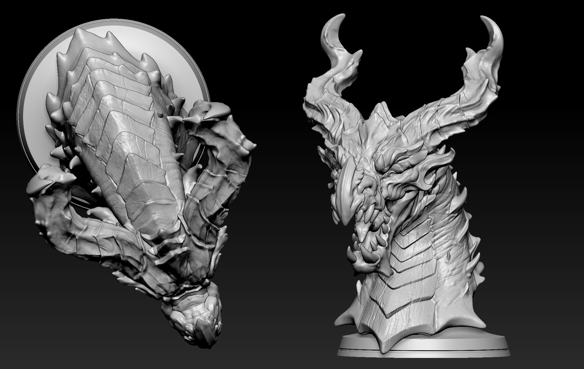 STL file Dragon Head 03 🐉 (OBJ)・3D print design to download・Cults