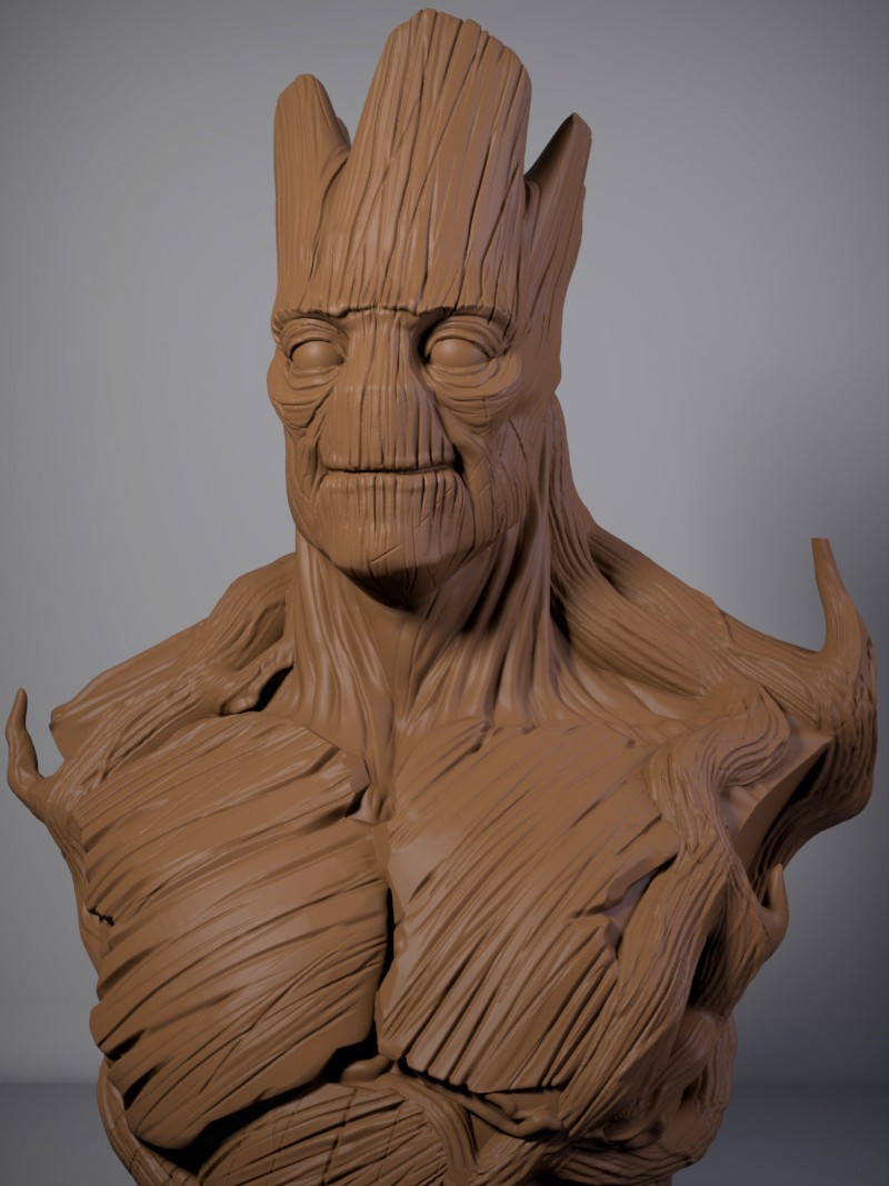 🐦 Groot・Free STL File for ・Cults
