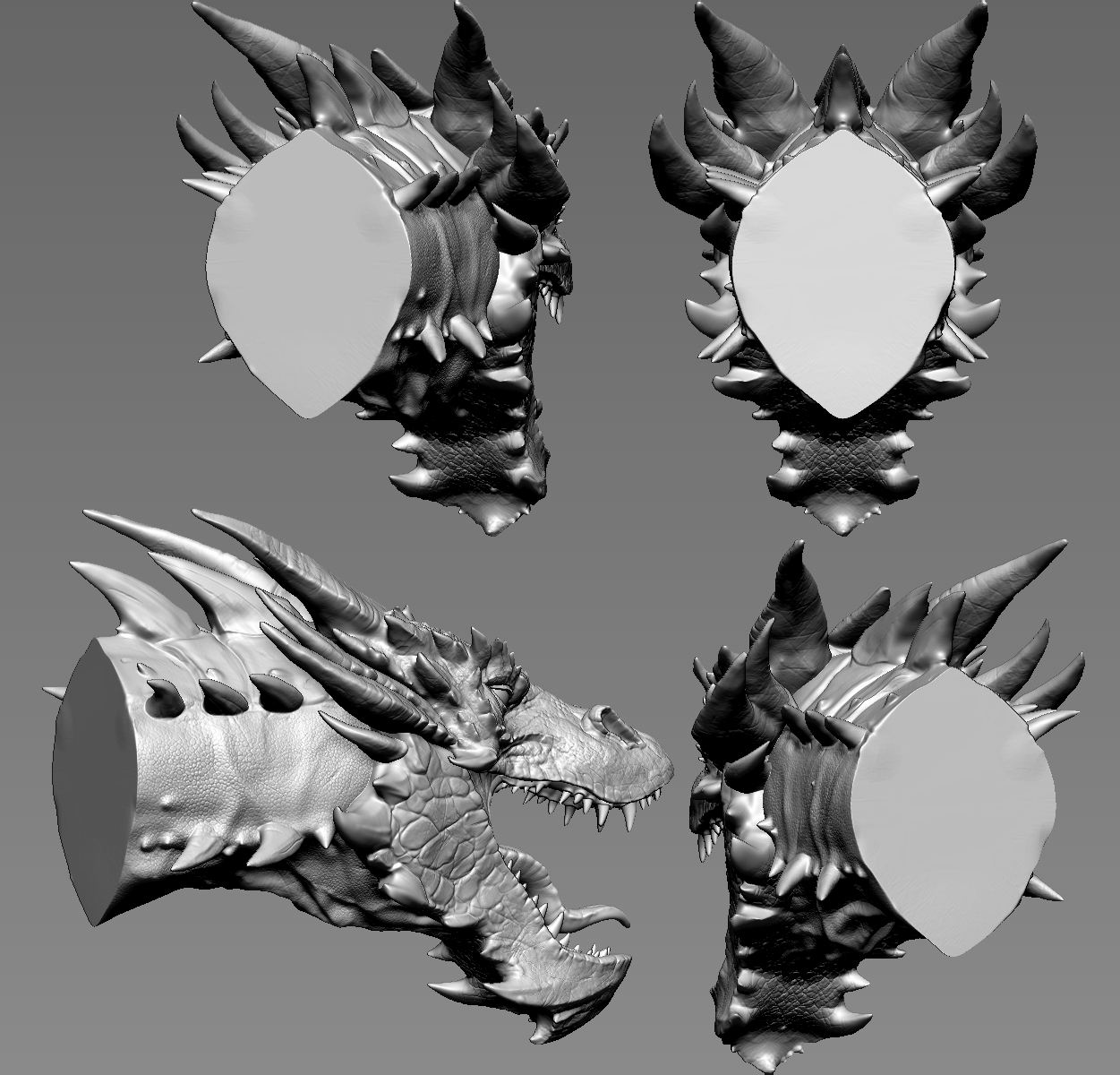 STL file Smaug Head 🐉 (OBJ)・3D printer model to download・Cults