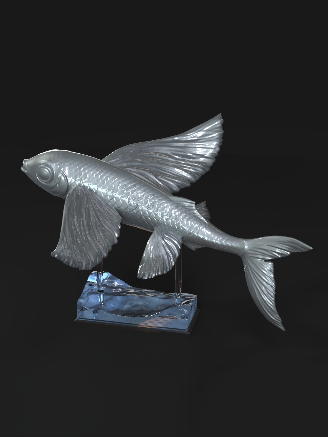 STL file Flying fish 🐠 (OBJ)・Model to download and 3D print・Cults