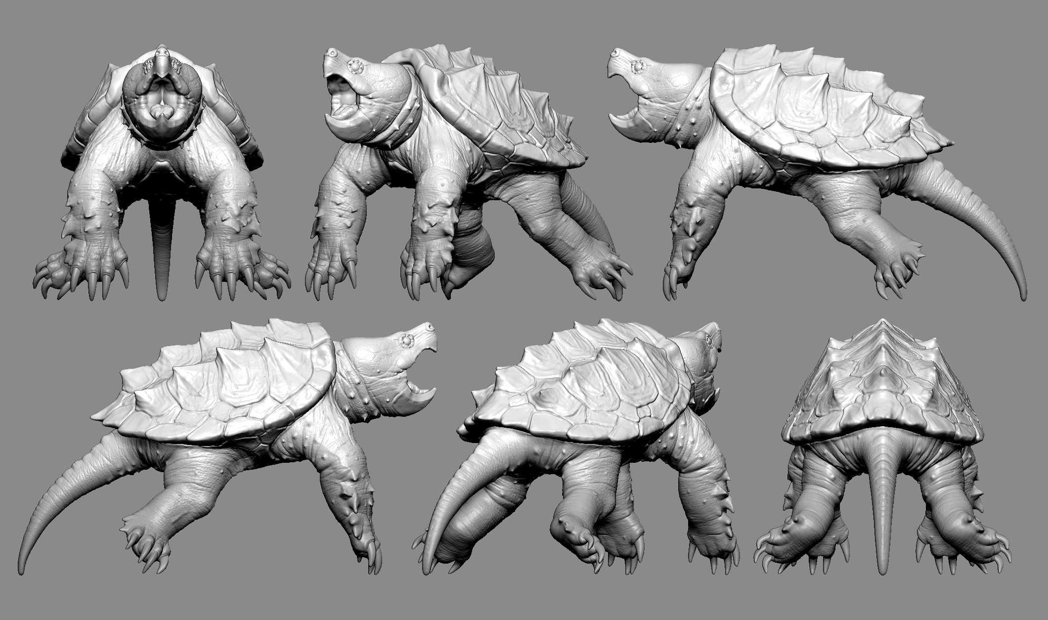 🐊 Alligator Snapping Turtle・ STL File for 3D printing and CNC machining ...