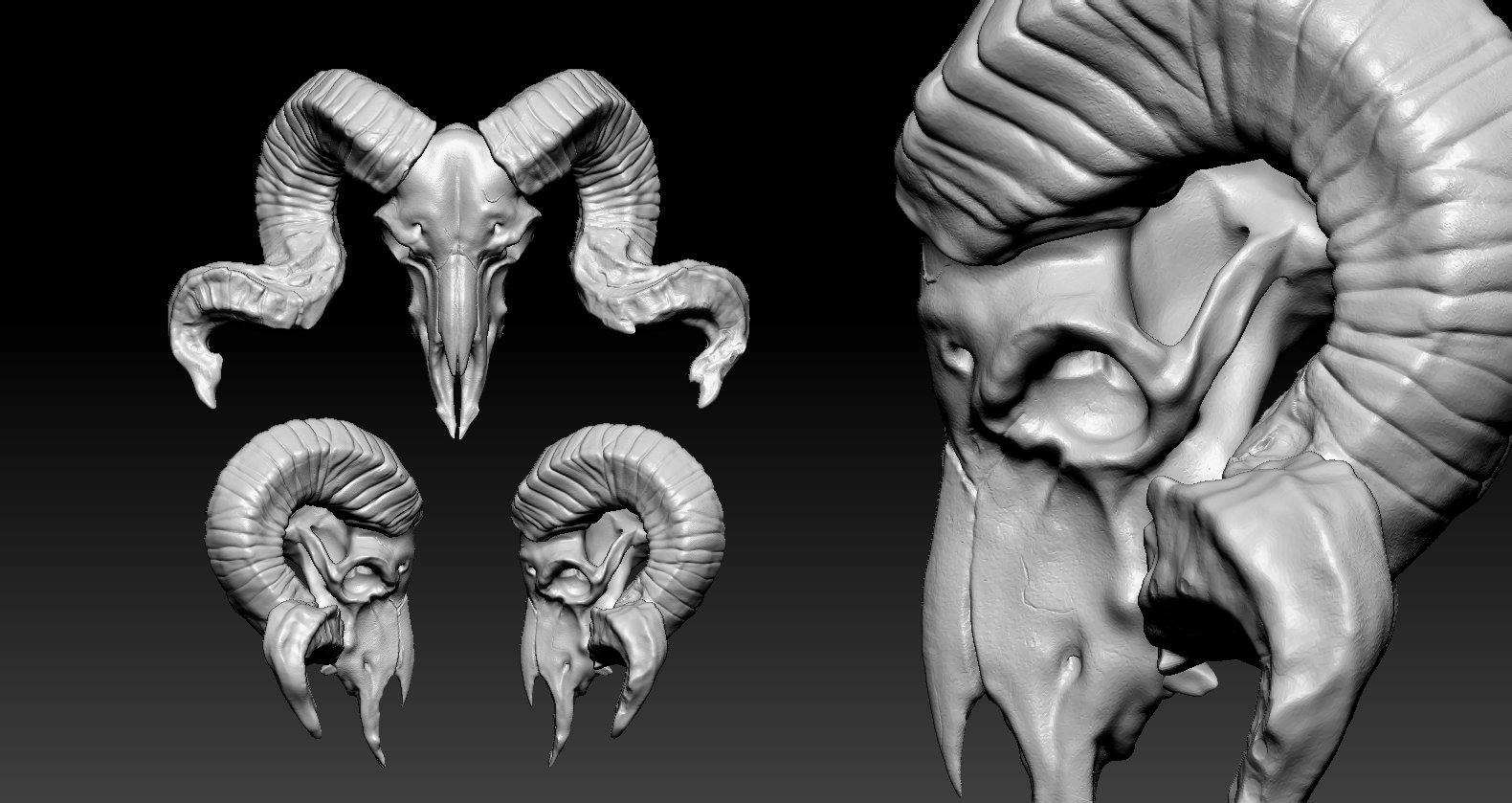 STL file Ram Skull 🐏 (OBJ)・3D printer model to download・Cults