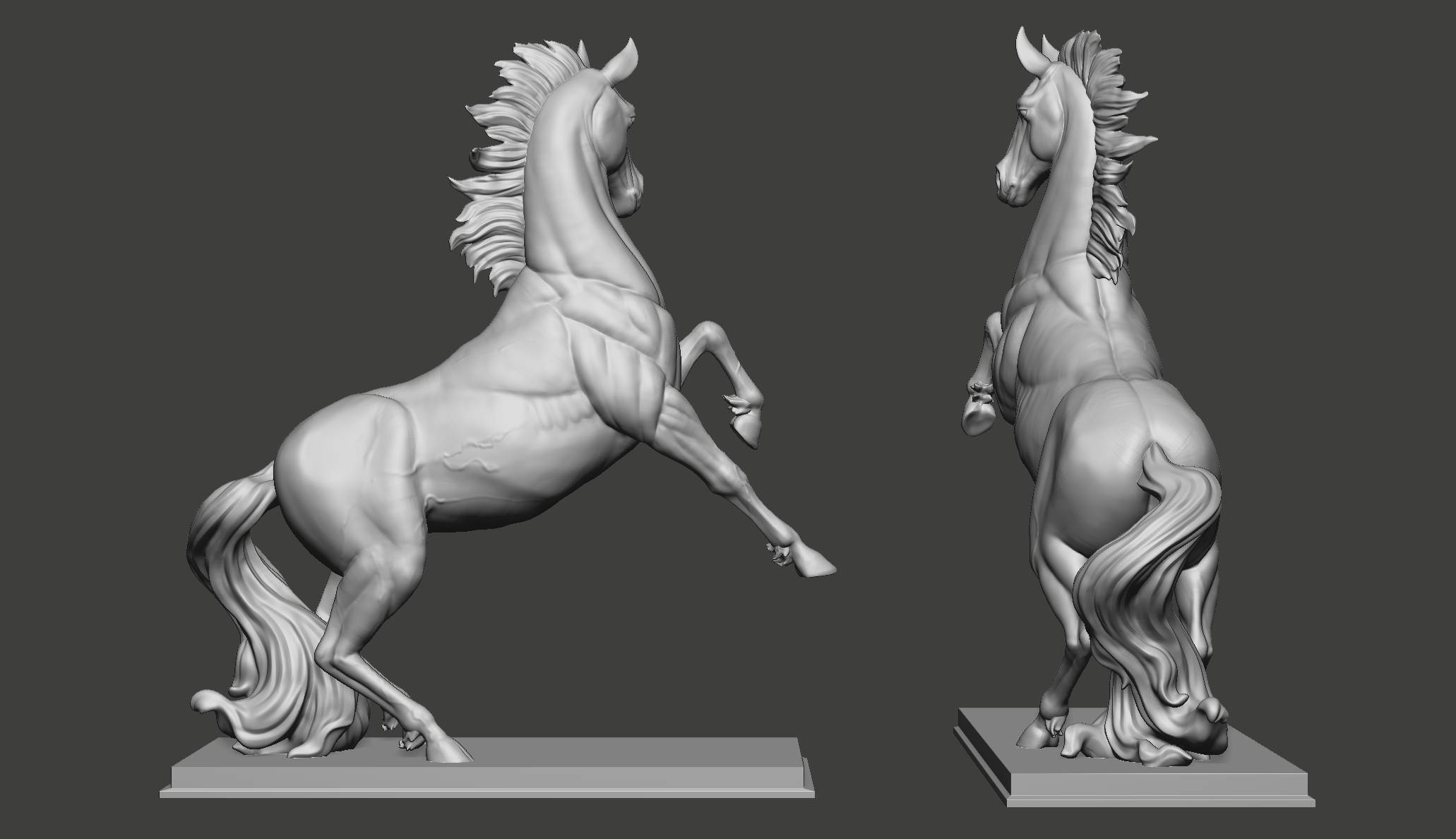 🐎 Horse Sculpture・ STL File for ・Cults