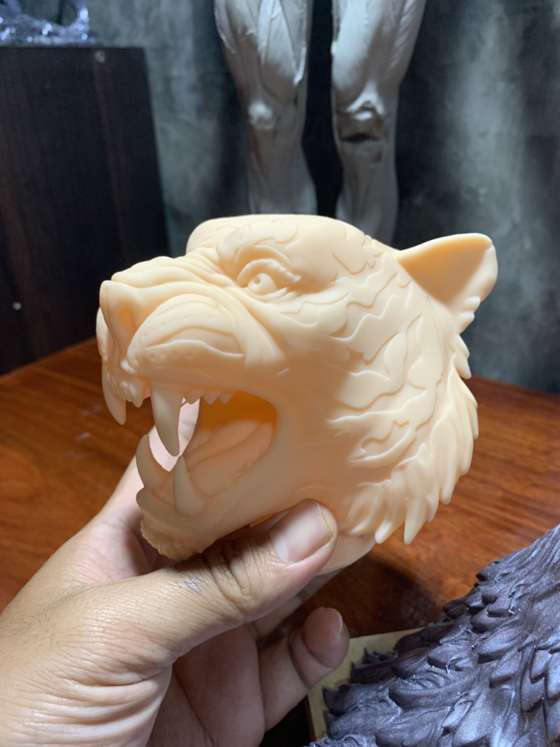 3D printer Tiger Head 01 • made with anycubic mono x・Cults