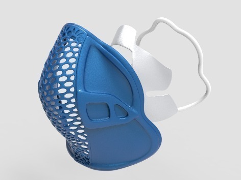 Free STL file Reusable facial mask respirator frame cover 🖼️ ・3D print ...