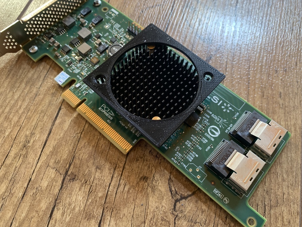 Free 3D file LSI 9207-8i HBA Card 50mm Fan bracket 🖥️ ・3D printing idea ...