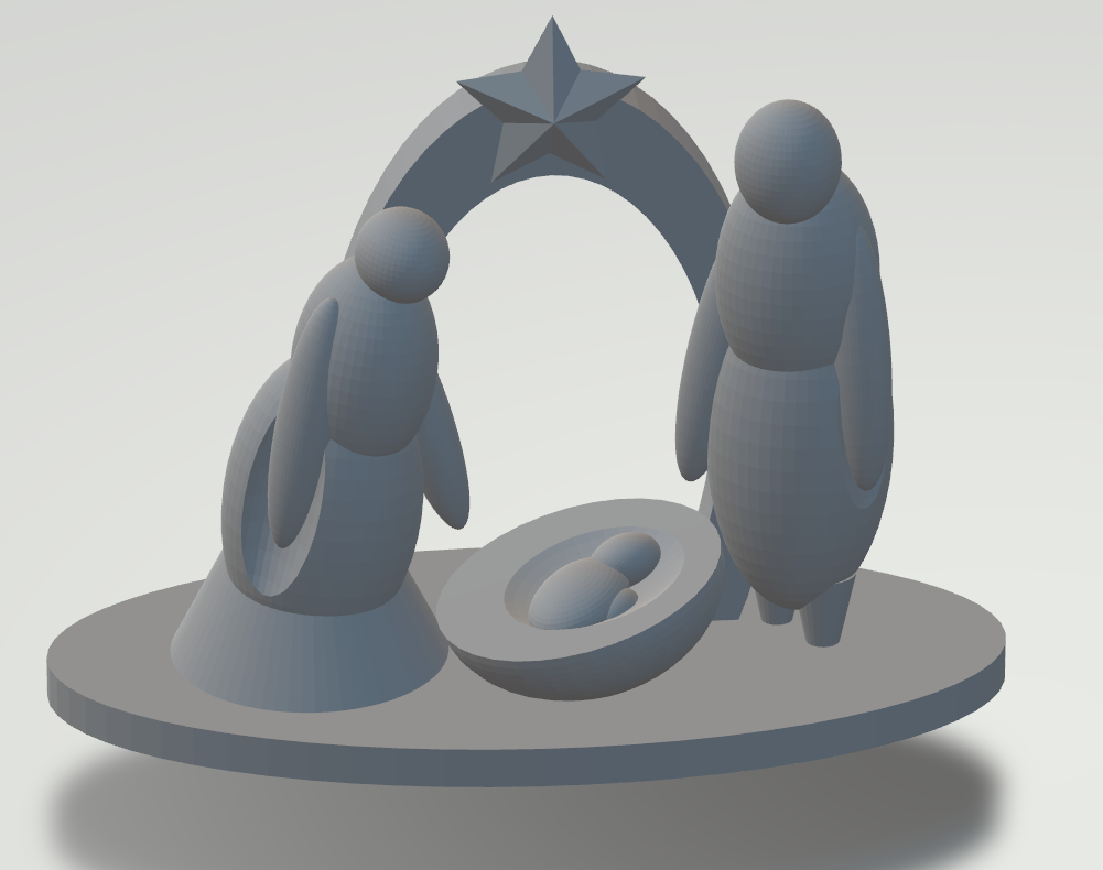 STL file Christmas crib nativity holy family 🎄 ・3D print model to ...