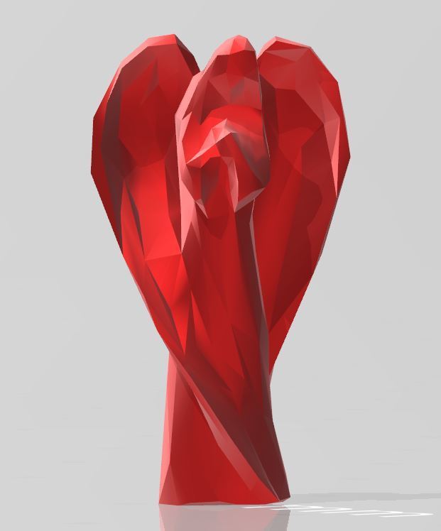 Файл STL Low poly Angel statue 👼 ・Модель 3D-принтера для загрузки・Cults