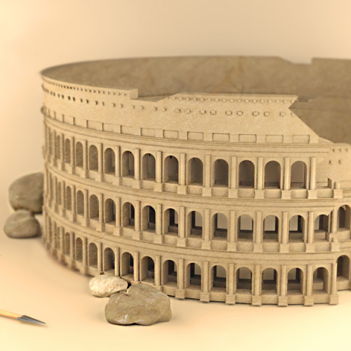 🗽 Colosseum_Rome・Free STL File for ・Cults
