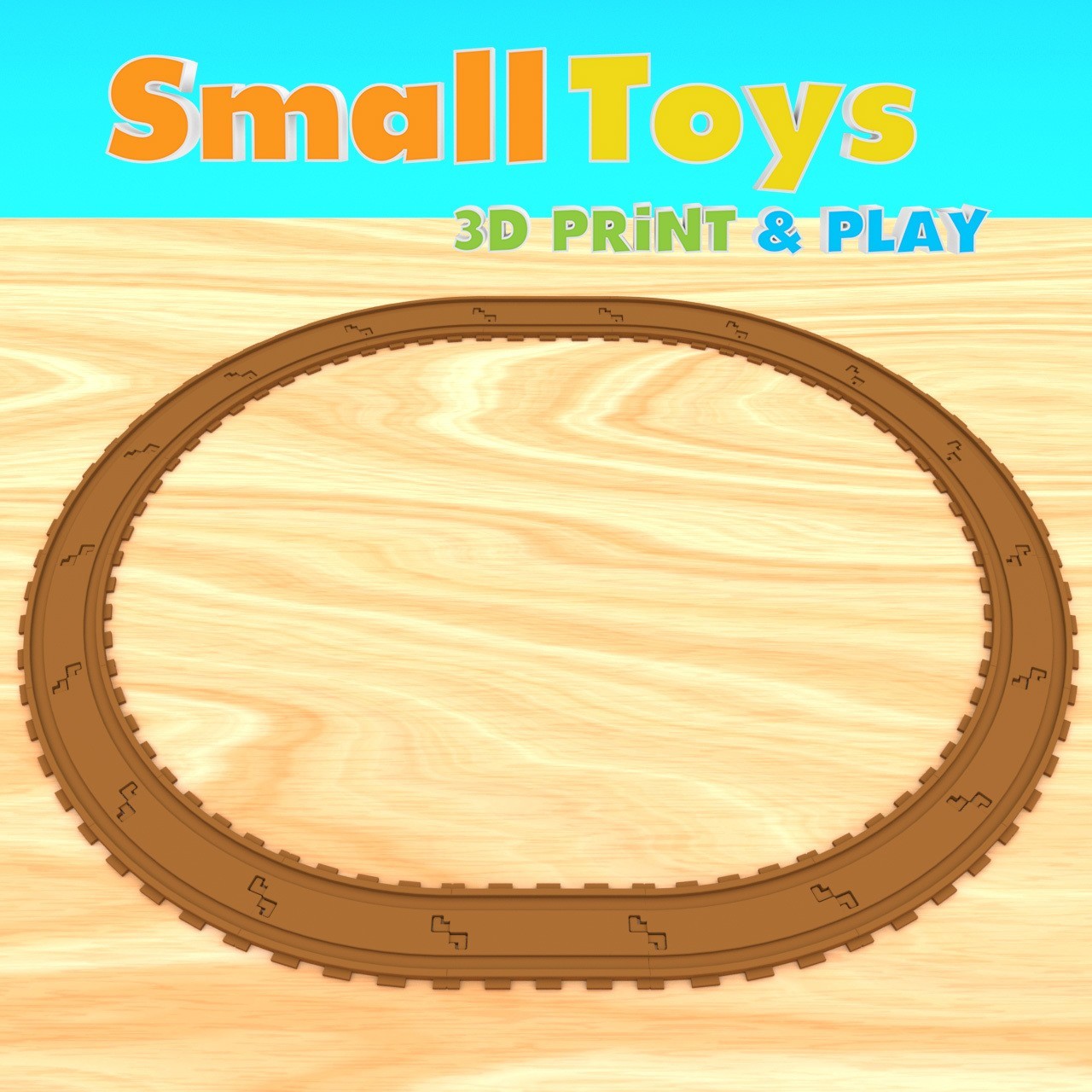 STL file SmallToys - Railways - straight and curved 🚆 ・3D printer ...