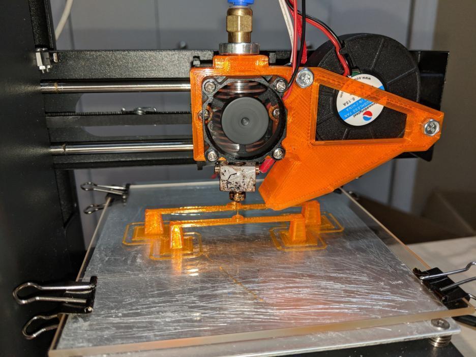 3D printable Monoprice Select Mini V2. Dual Fan Mount.・Cults