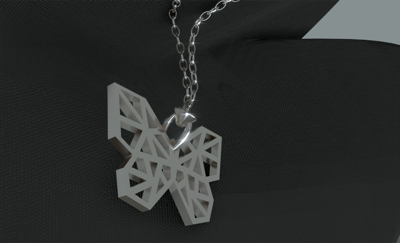 Free STL file Butterfly necklace / Butterfly pendant 🦋・3D printable ...