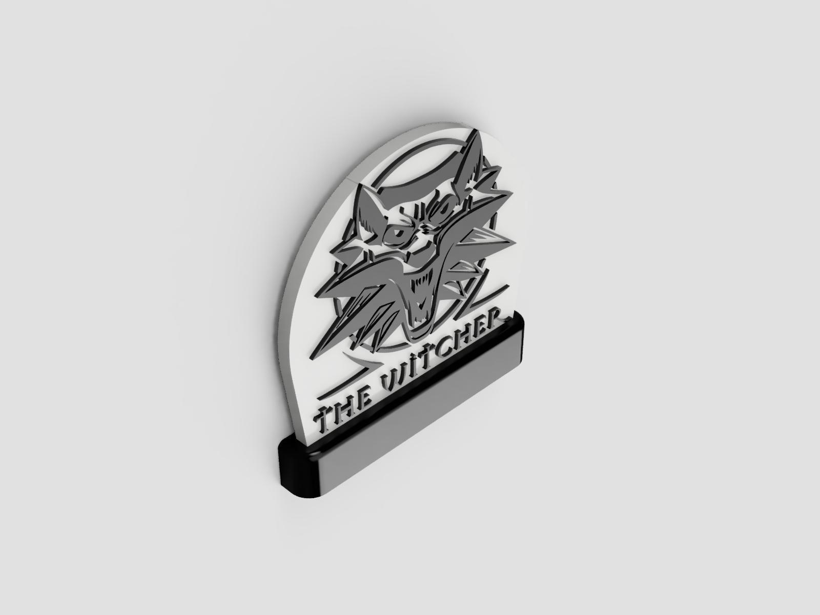 STL file The Witcher (zaklinač) STAND LOGO 🎲・3D printable model to ...