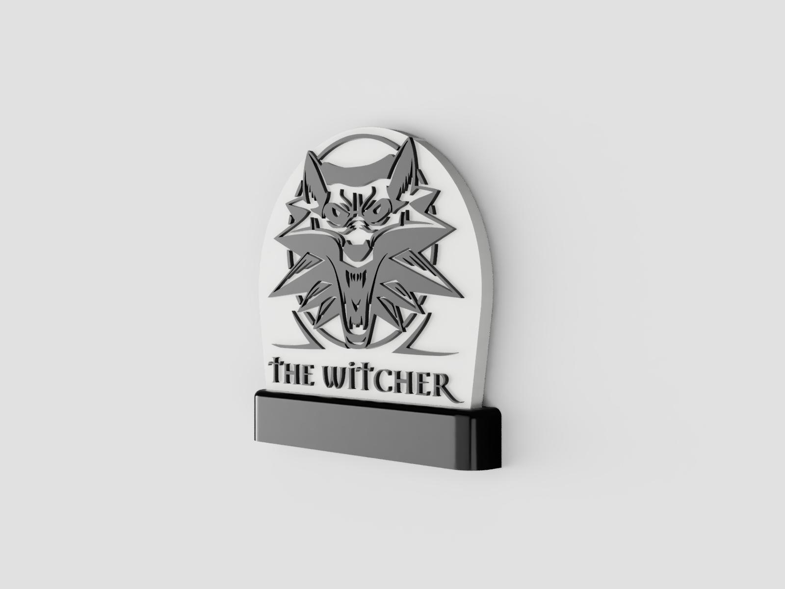STL file The Witcher (zaklinač) STAND LOGO 🎲 ・3D printable model to ...