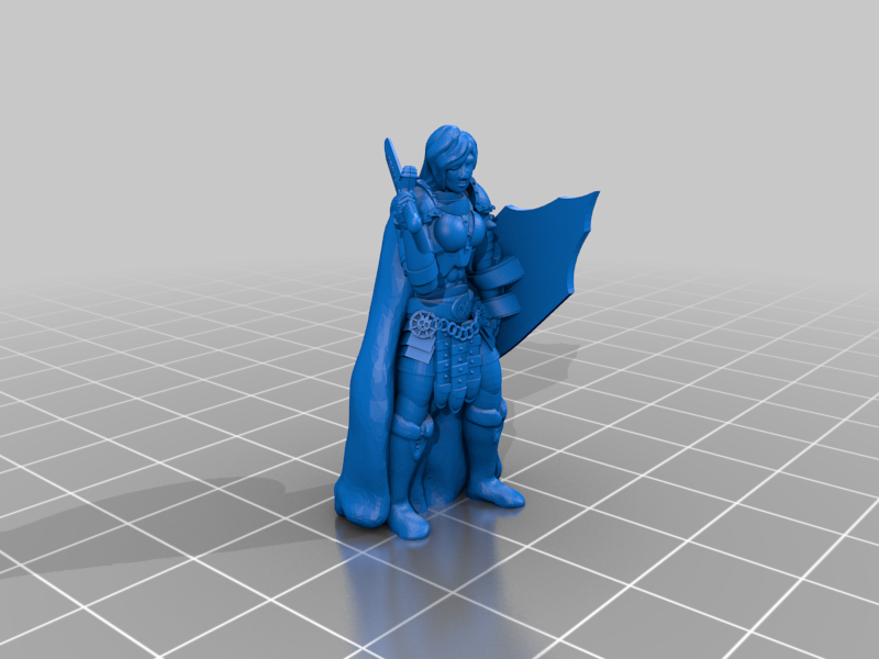♀️ Lady Warrior・Free STL File for ・Cults