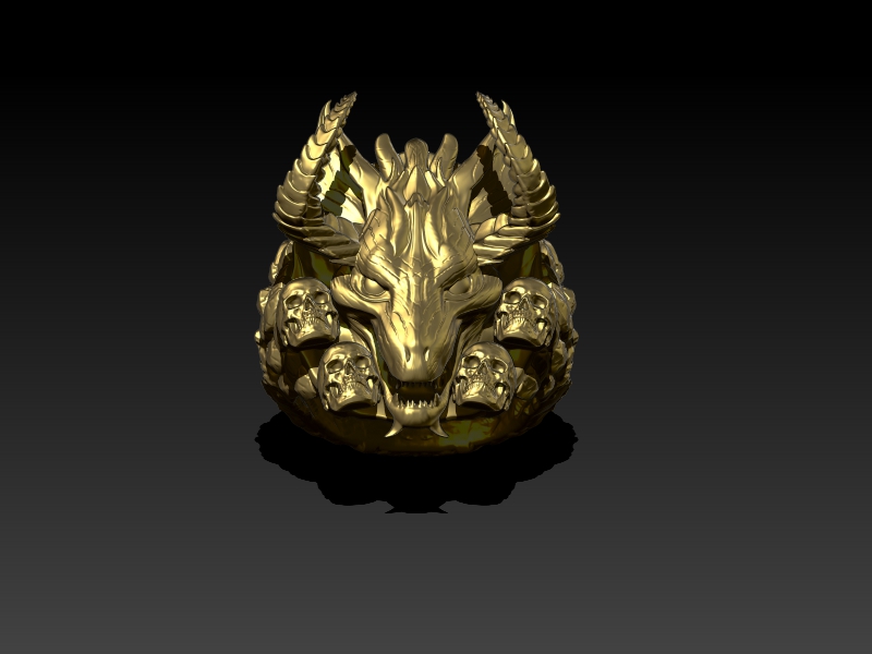 🐺 Infernal Wolf Ring・Free STL File for ・Cults
