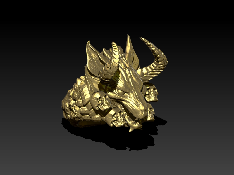 🐺 Infernal Wolf Ring・Free STL File for ・Cults