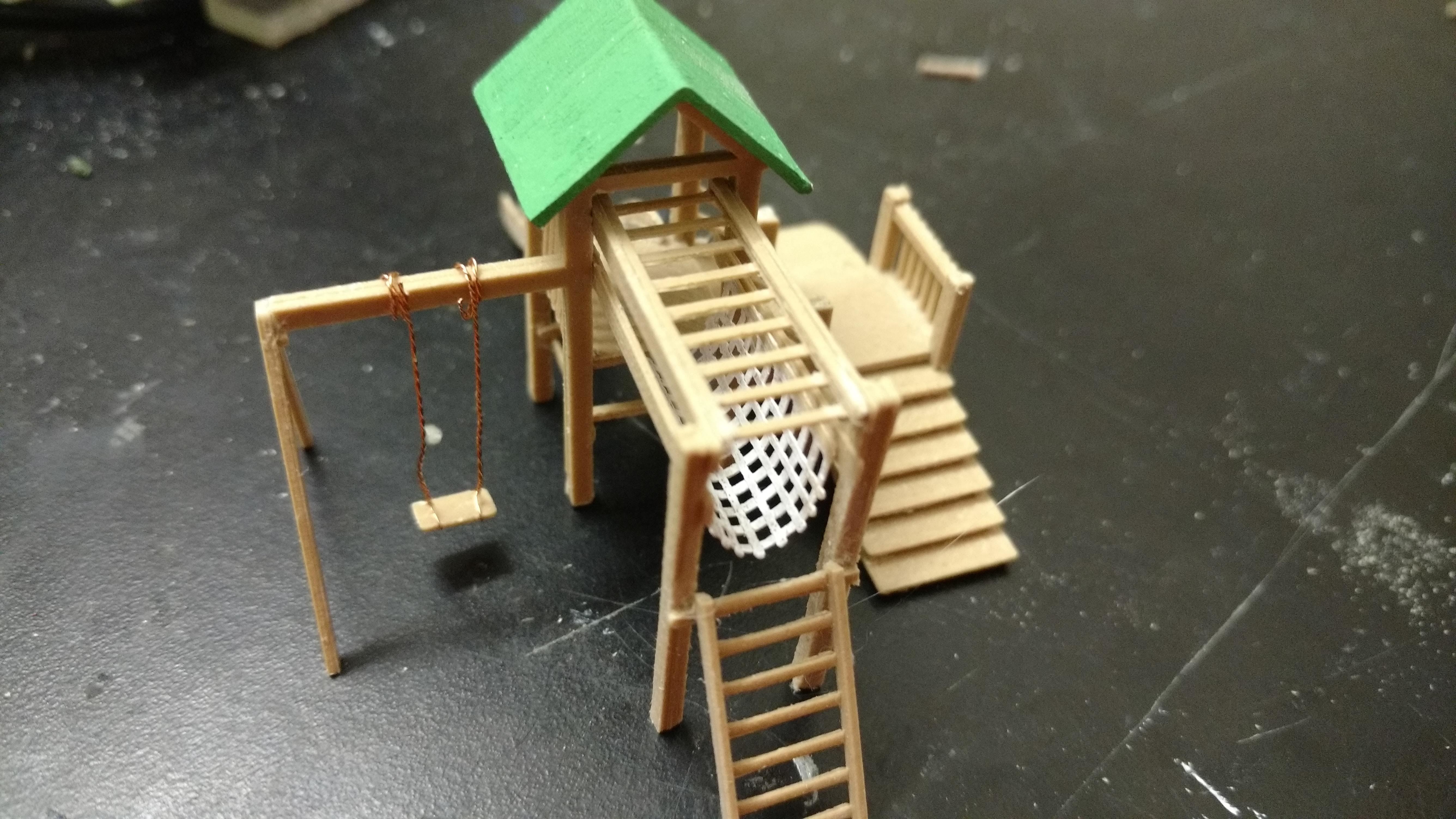 🛝 H0 playground 1/87 scale・Free STL File for ・Cults