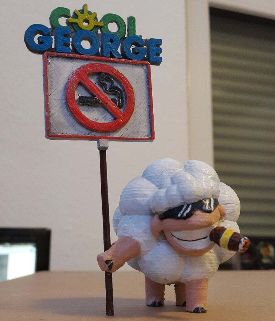 Free STL file Cool George 🆒 ・3D printable object to download・Cults