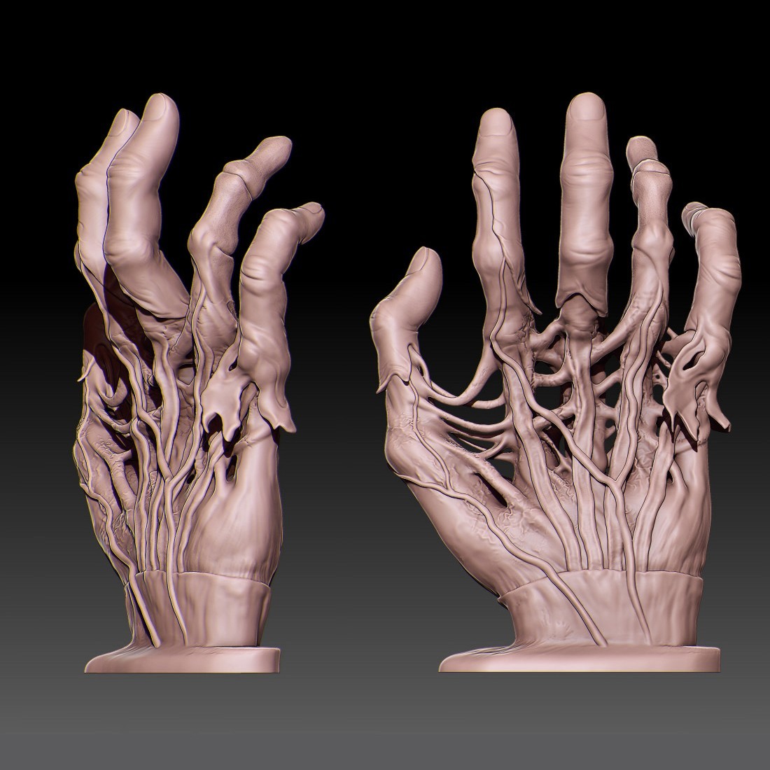 🧟 Zombie Hand 3D Print・ STL File for ・Cults
