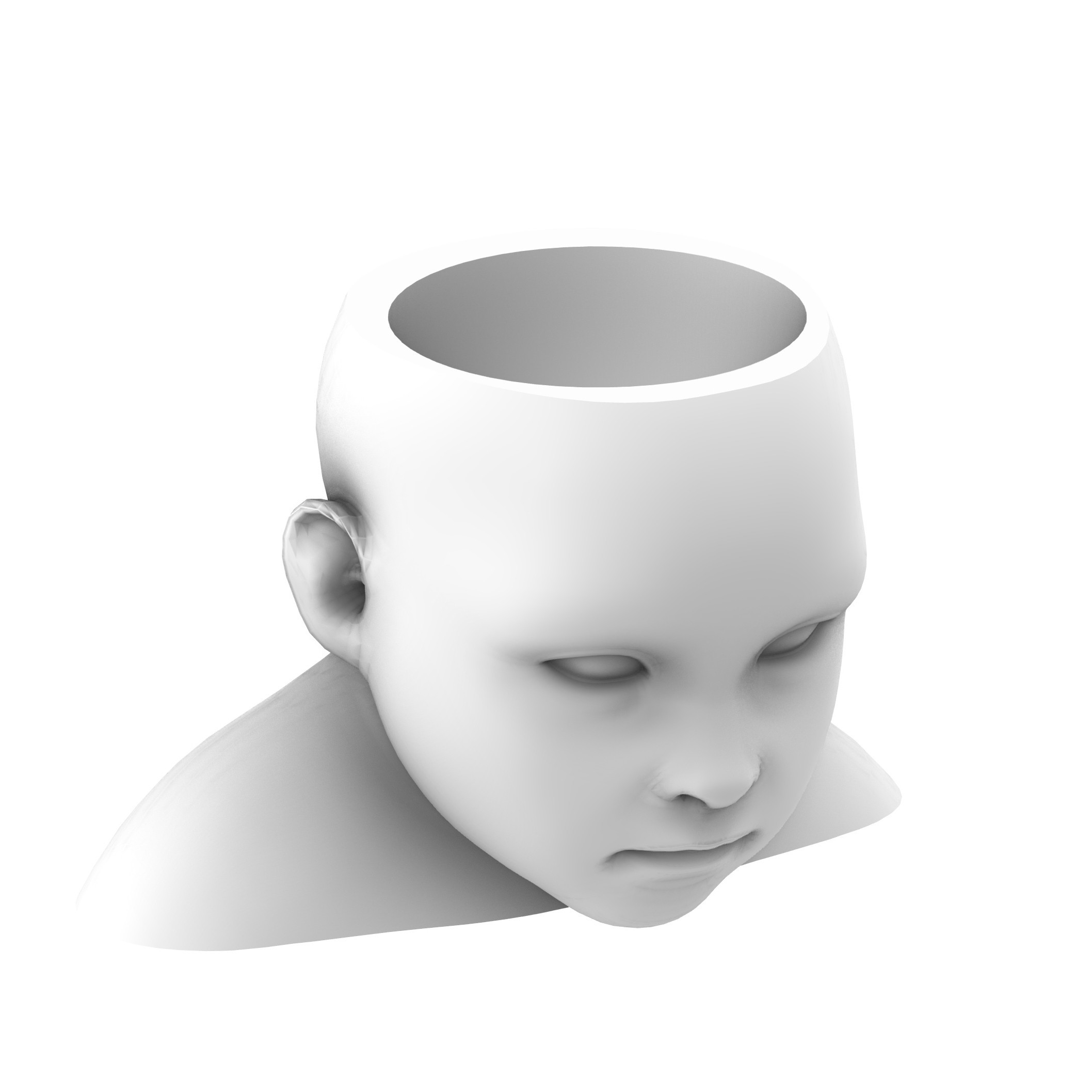 STL file Baby Head Planter 👶 ・3D print design to download・Cults
