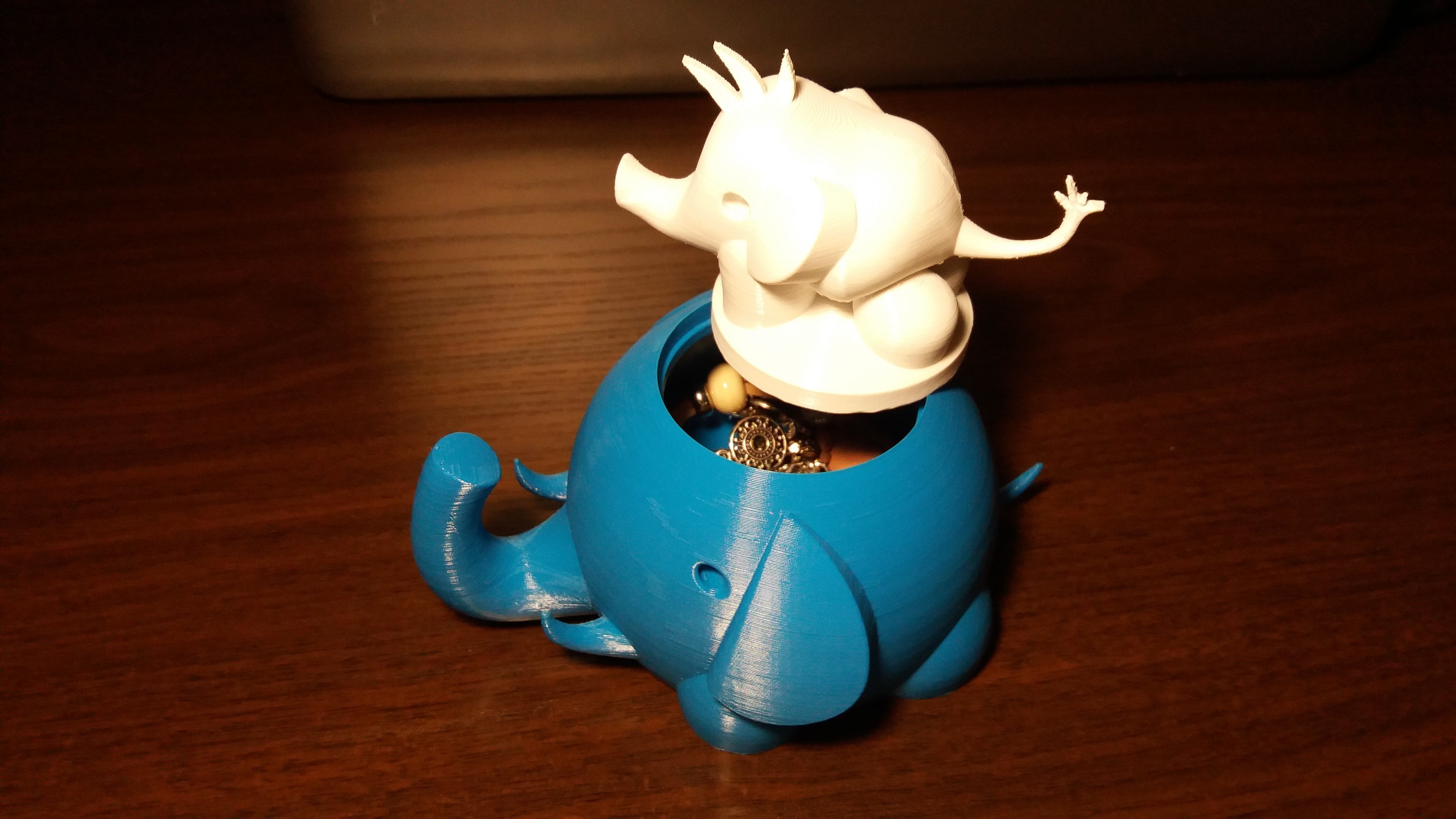 3D print Elephant box child and mother • made with Anycubic I3 MEGA・Cults