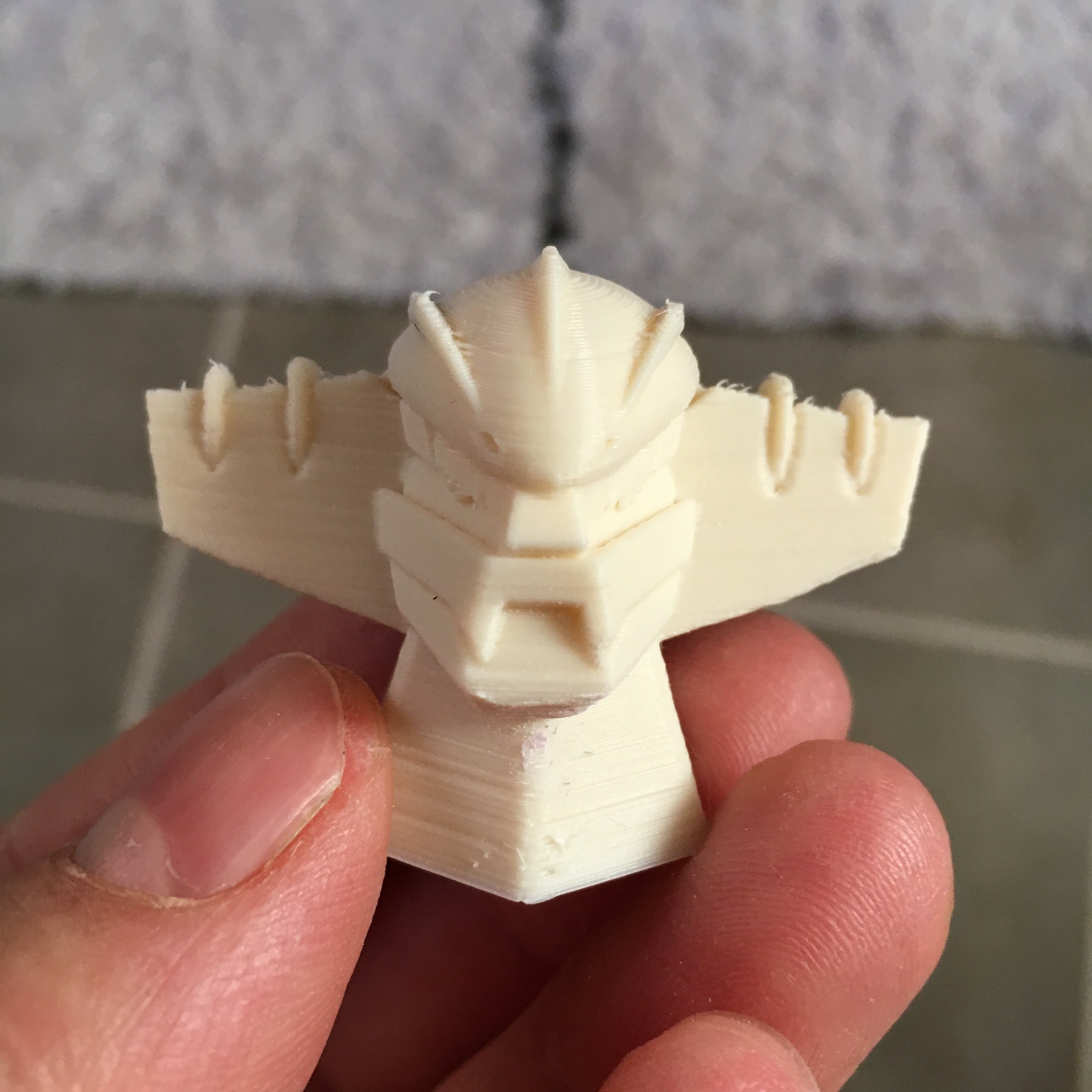 3D printed Jeeg head pendant • made with Original Prusa MK2S・Cults