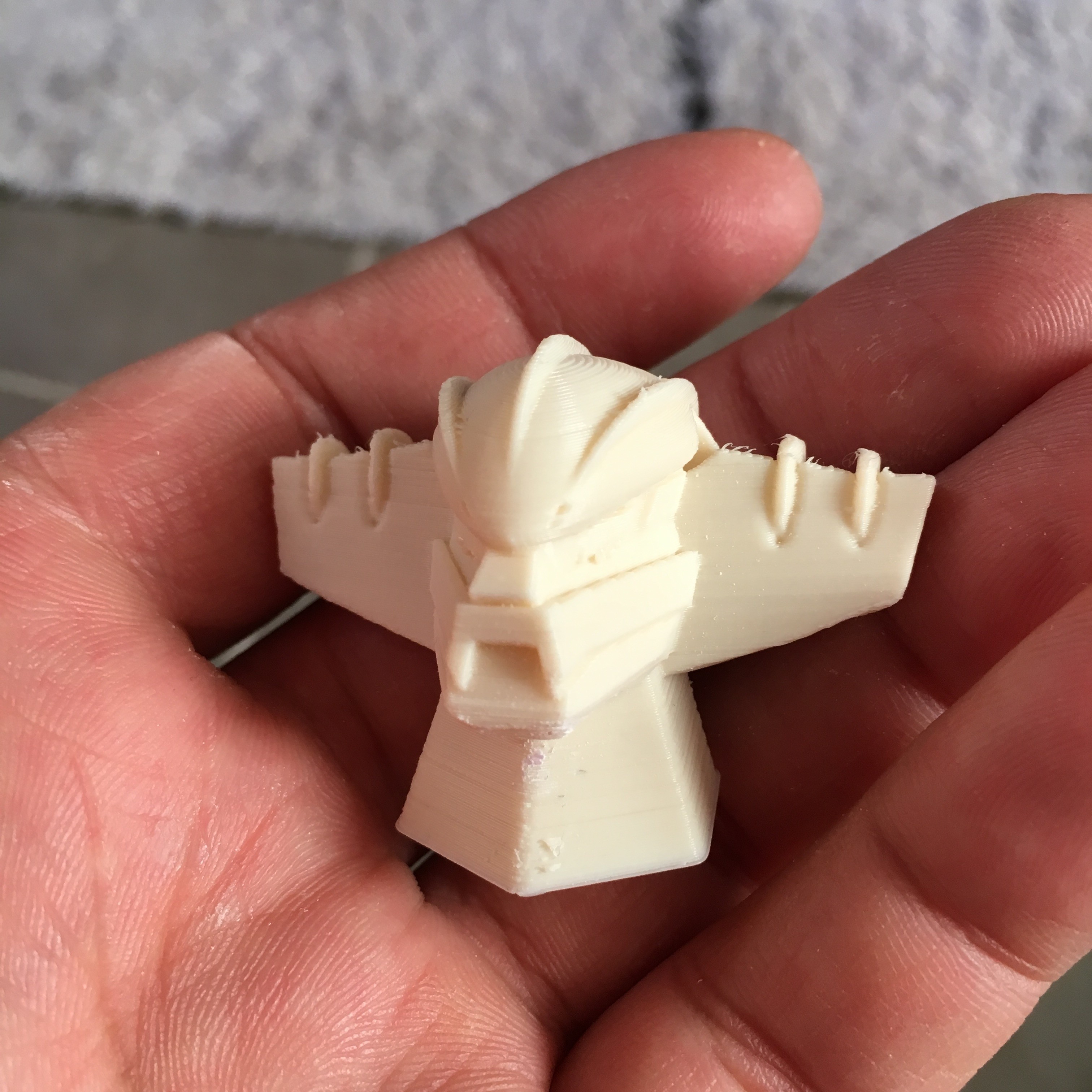 3D printed Jeeg head pendant • made with Original Prusa MK2S・Cults