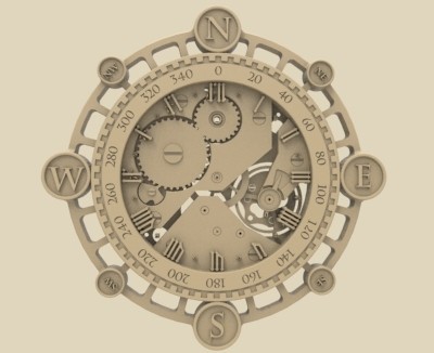 🕰️ Wall clock 3d stl models for artcam and aspire・Free STL File for ・Cults