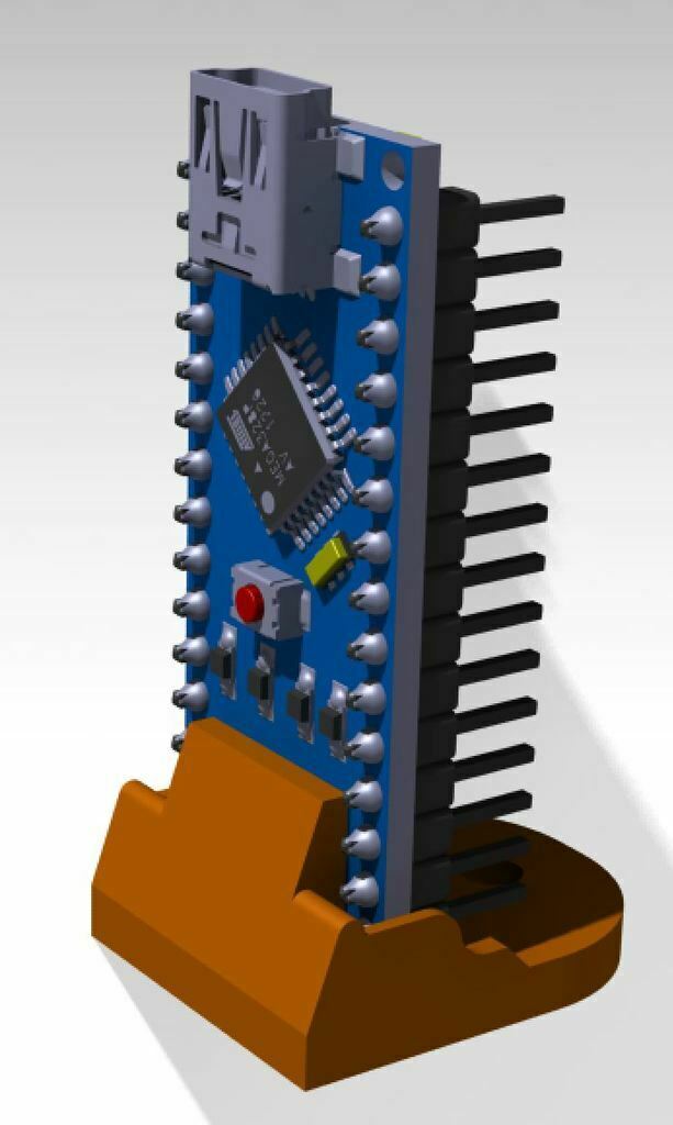 Free Stl File Nodemcu And Arduino Nano Vertical Holder 🔧 ・3d Print Object