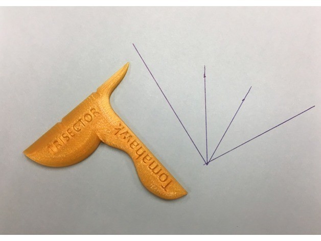 Free STL file Tomahawk, Angle Trisector, Geometry Tool 🚗 ・3D printer ...