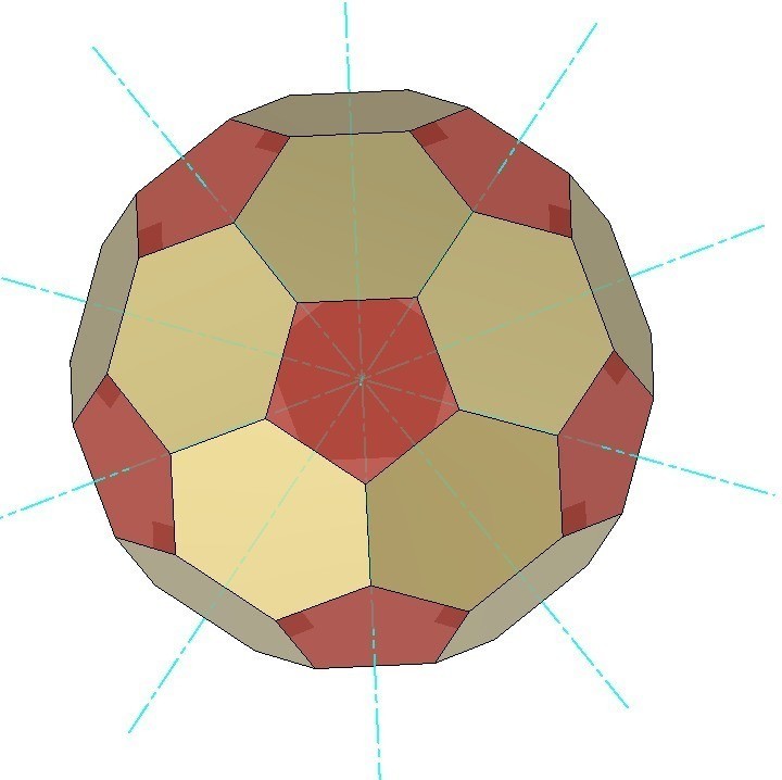 ⚽ Buckyball, Truncated Icosahedron, Soccer Ball, C60・Free STL File for ...
