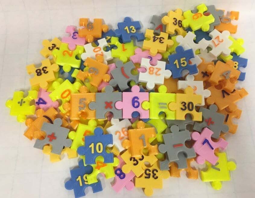 3D printing Jigsaw Number Pieces, Puzzle, Sequences, Math Patterns・Cults