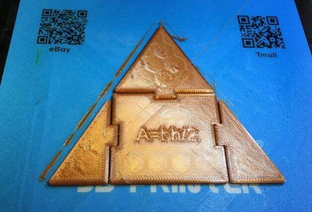 3D printable Folding Triangles to Rectangles・Cults