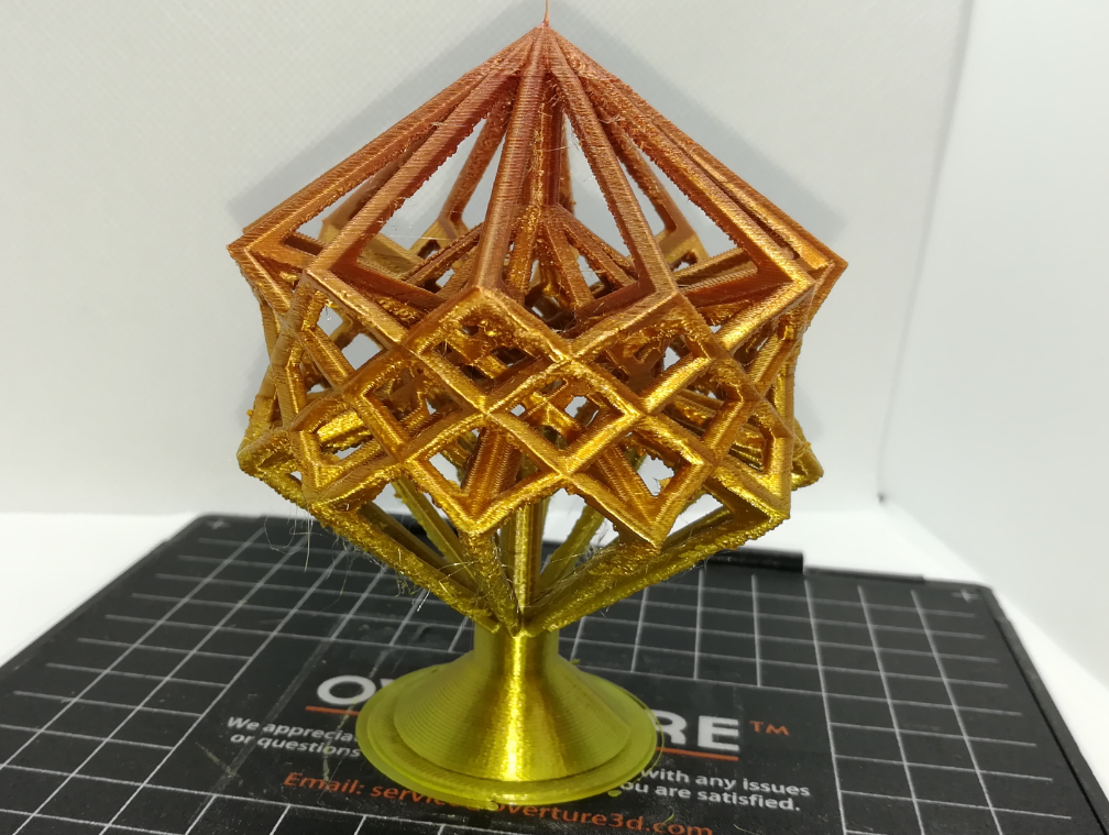 3D printing Hypercube and Hyper-Hyperboloid・Cults