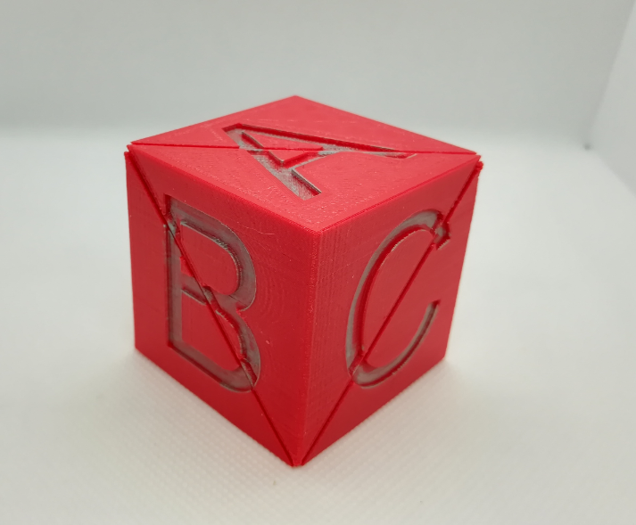 3D printable Tetrahedral Dissection of the Cube, Cube Puzzle・Cults
